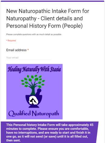 Paperwork - Healing Naturally With Stasia