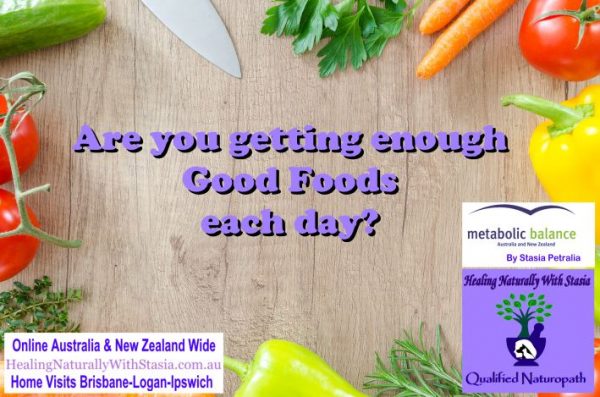 Are you getting enough Good Foods each day? - Healing Naturally With Stasia